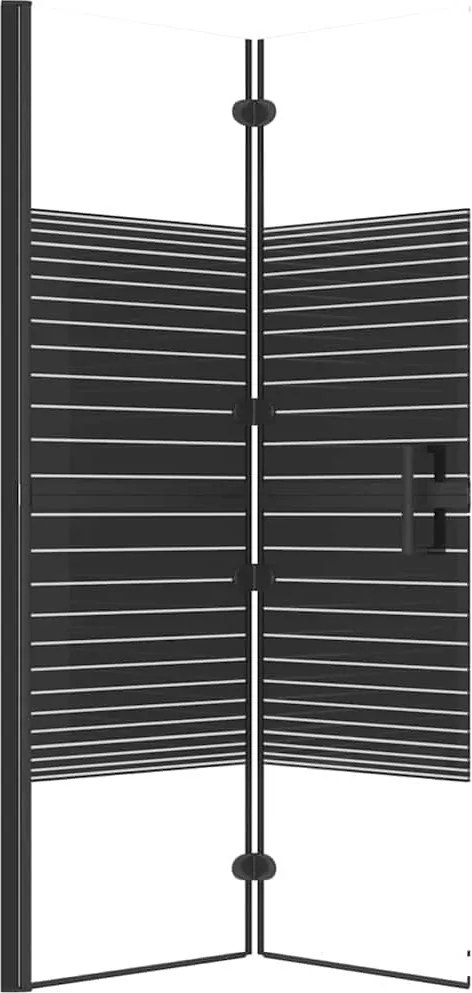 Skládací sprchový kout ESG 80 x 140 cm černý 150740