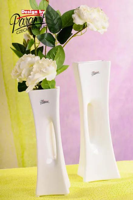 Paramit X váza bílá 35 cm