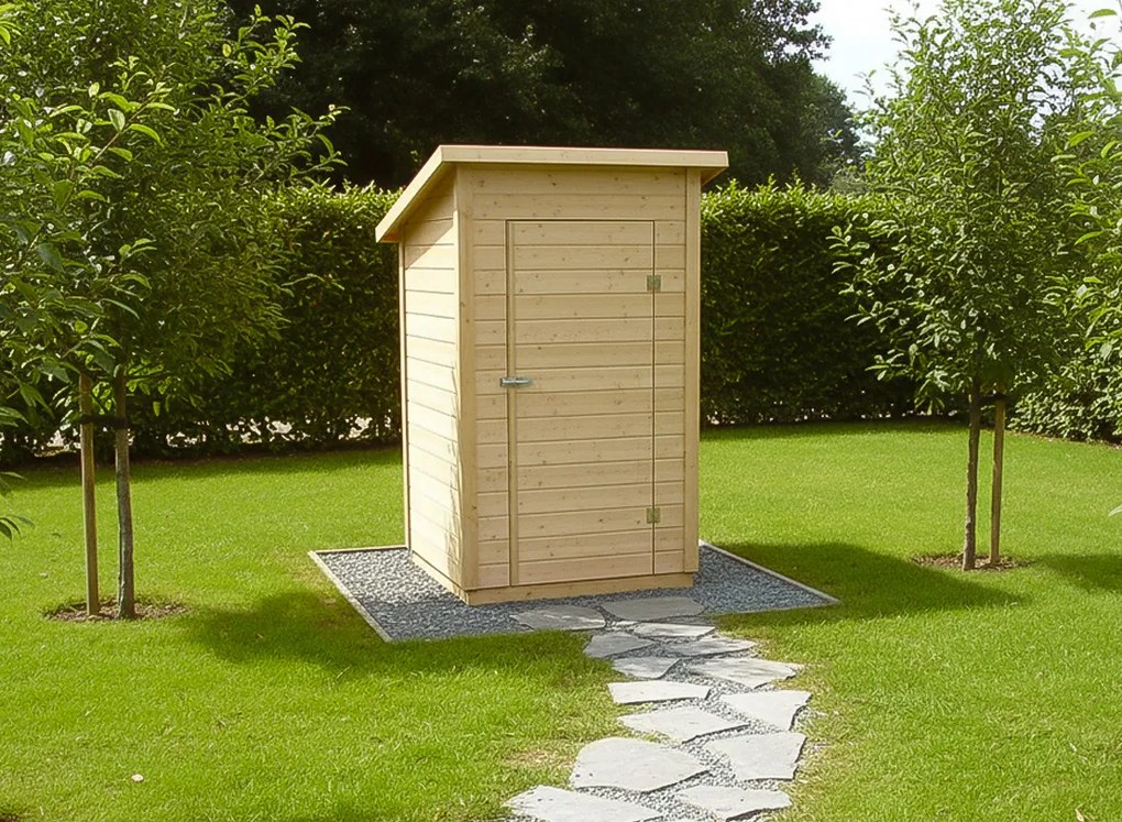 nejzahradnidomek.cz - Dřevěný domek POA - Premium, barva natur, (1,49 × 1,35 m), R_POA2