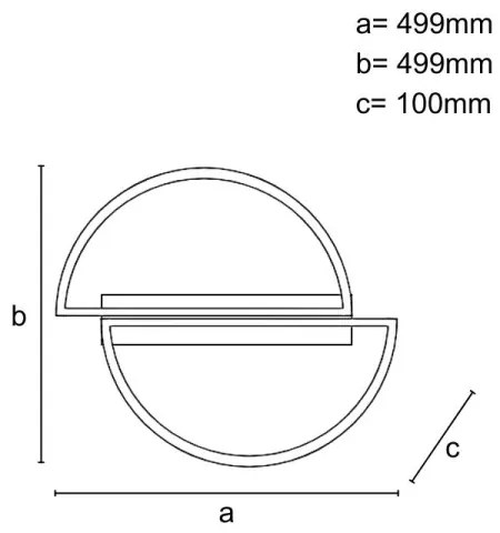 LED Stmívatelné stropní svítidlo LED/55W/230V 3000-6500K + dálkové ovládání