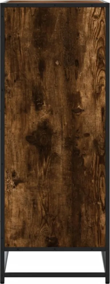 Botník kouřový dub 75 x 38 x 97,5 cm kompozitní dřevo a kov 3300872