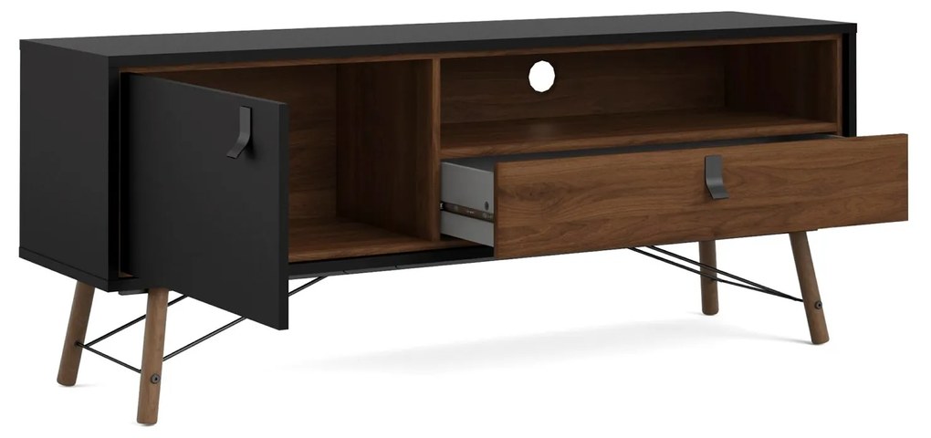 TV stolek RY 86007 černý mat/ořech