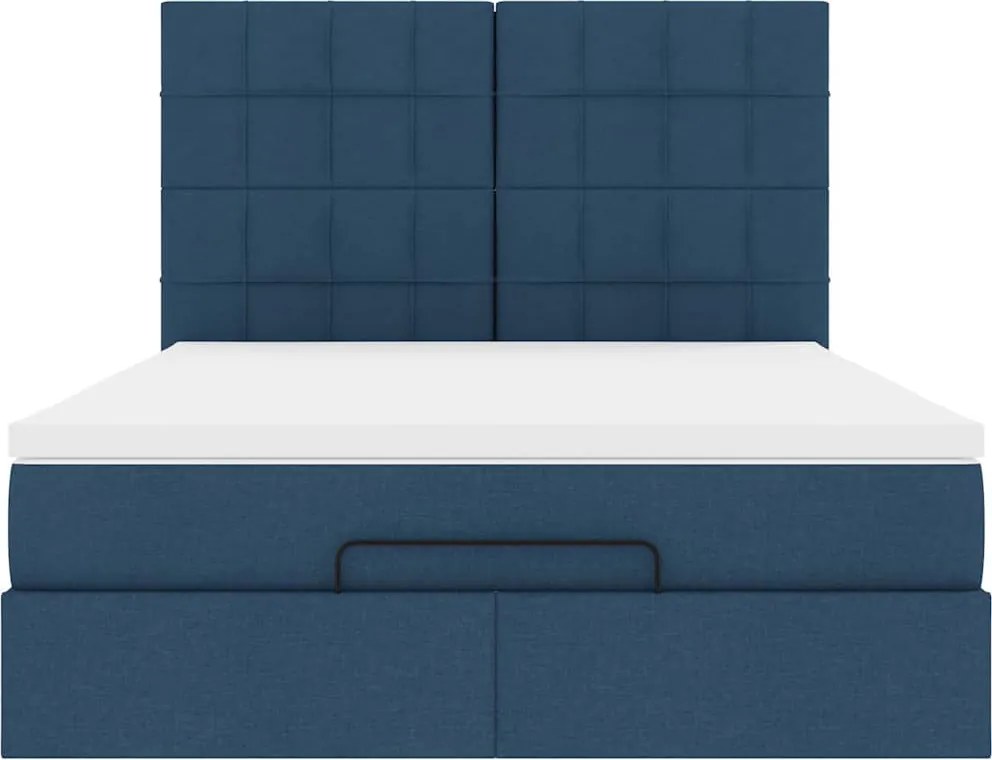 Osmanský rám postele s matrací Blue 140x190cm textil 3313160