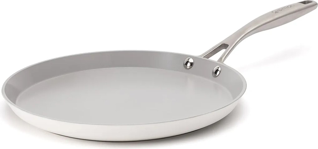 Elmich Nepřilnavá keramická palačinková pánev Zen Ø 26 cm - krémově bílá