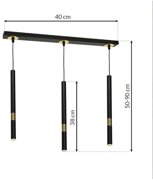 Lustr na lanku MONZA 3xG9/7W/230V