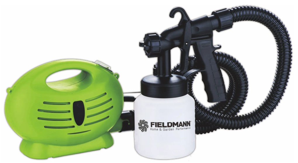 Fieldmann FDSP 200651-E Elektrická stříkacípistole Rozprašovací výkon: 105 W, Objem nádoby: 800 ml, Délka flexibilní hadice: 1,3 m, .