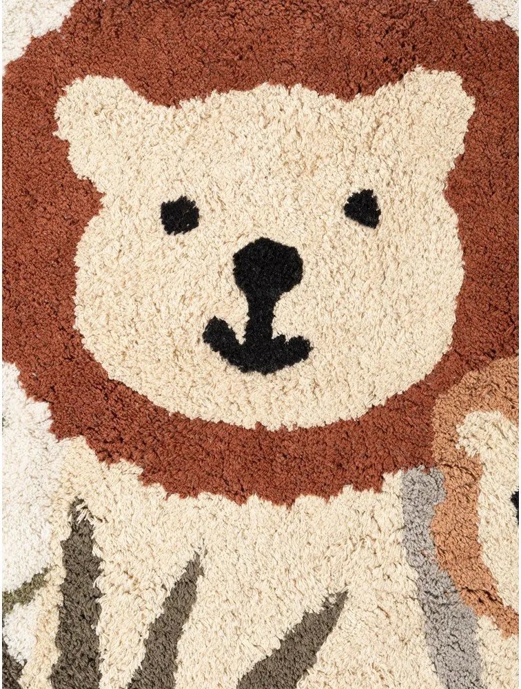 Krémový pratelný/ručně tkaný bavlněný dětský koberec 140x200 cm Snuggle Lionel – Hanse Home