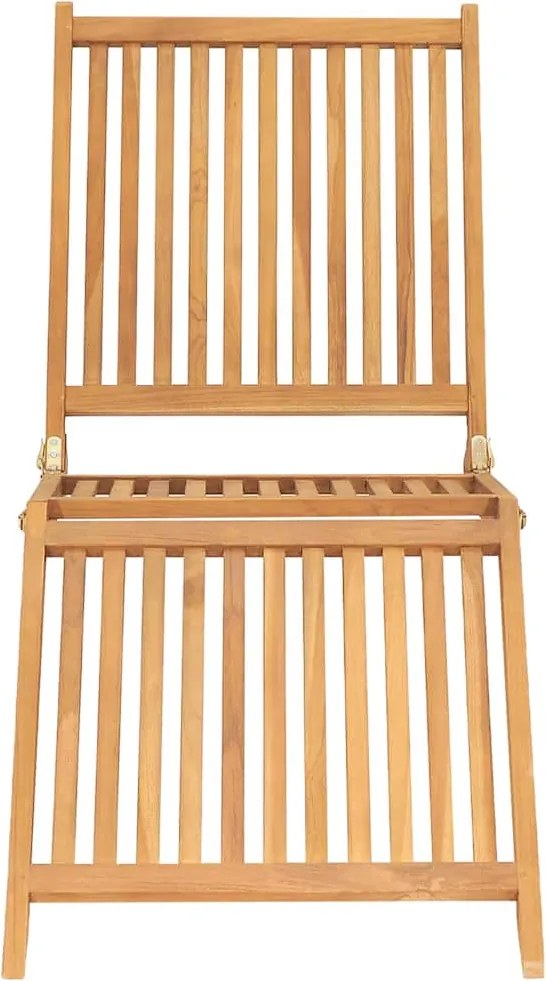 Zahradní lehátko masivní teak 316152