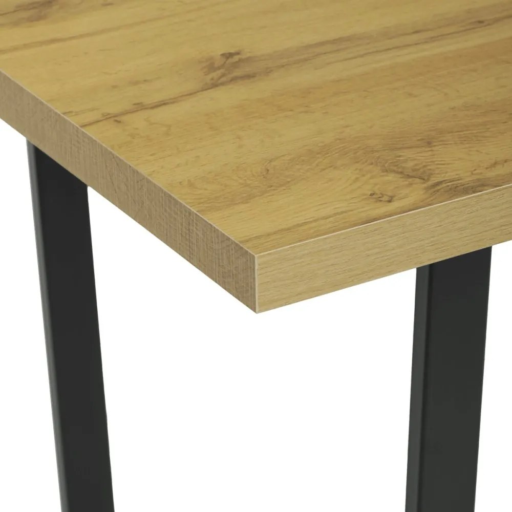 Jídelní stůl HT-R5216 OAK, lamino, dub (160 x 80) cm