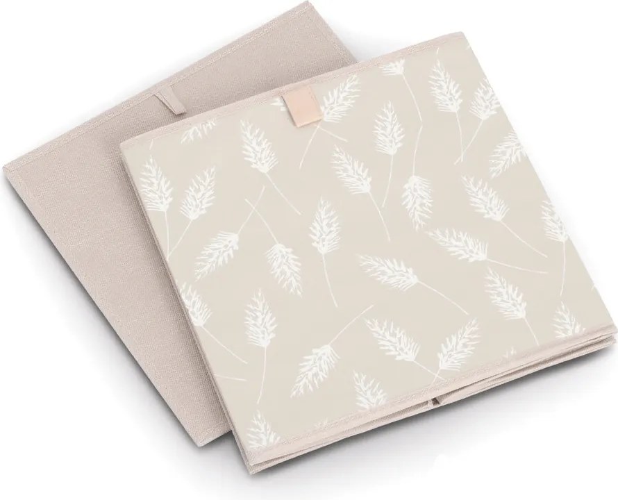 Úložný box NATURE BOX, 32 × 32 × 32 cm, béžový