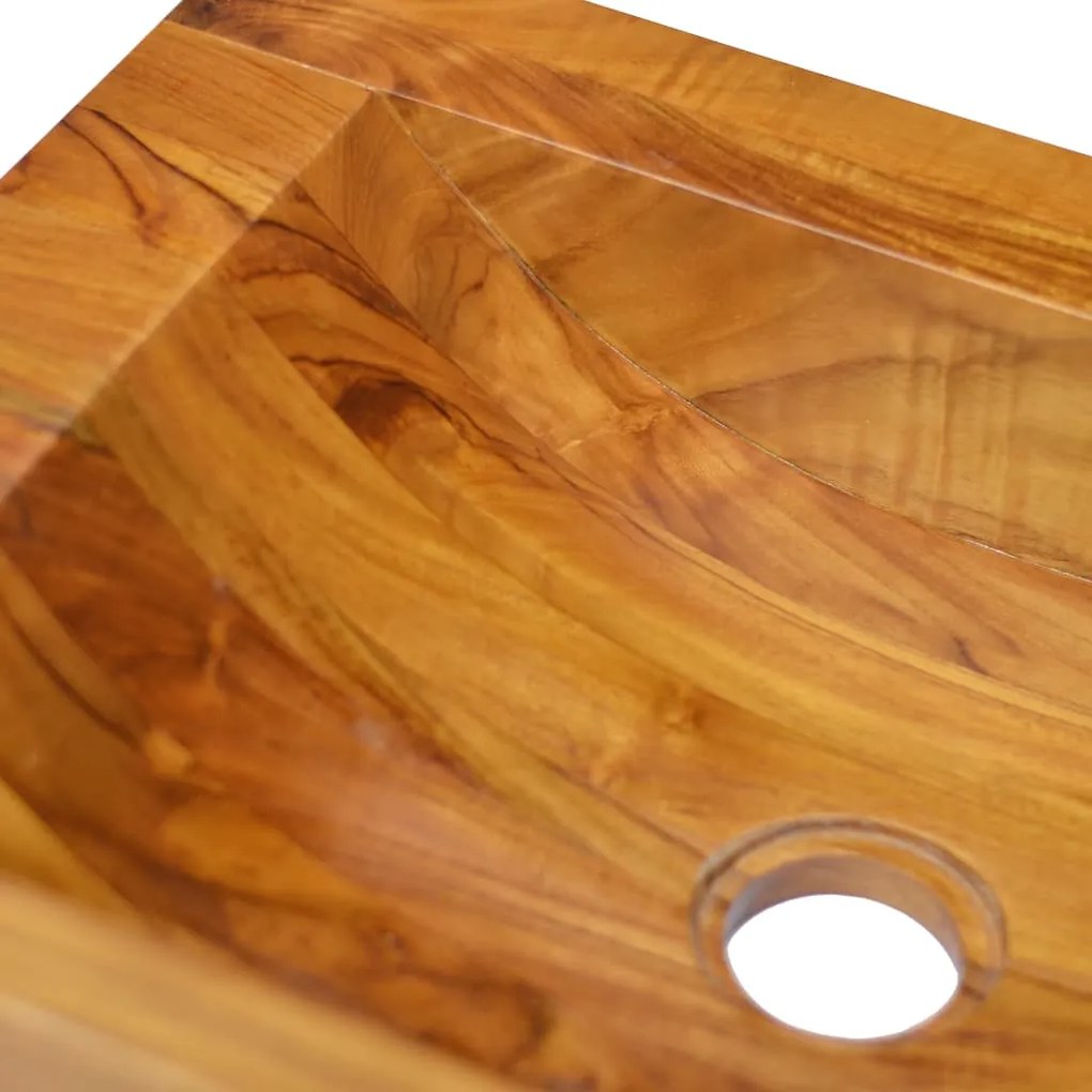 Umyvadlo Masivní Teak 50 X 35 X 10 Cm