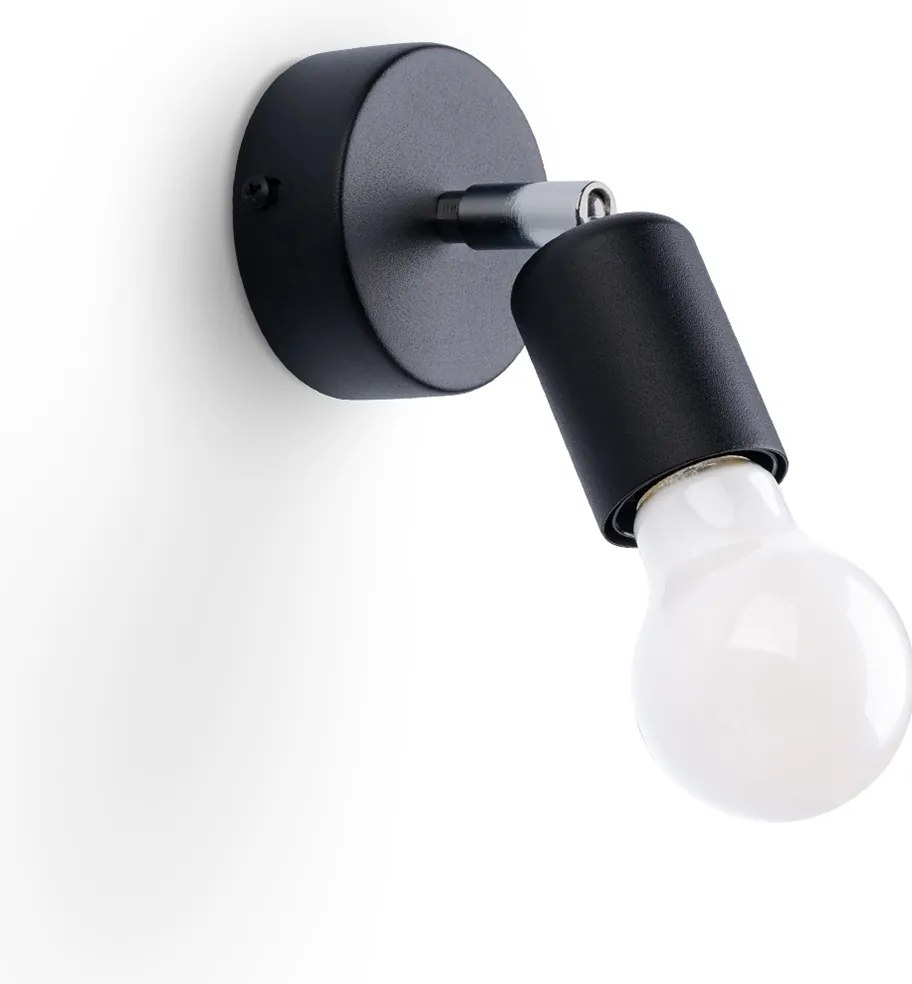 Sollux Lighting Nástěnné svítidlo FORNES 1 Černá