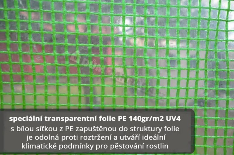 Zahradní fóliovník 2x4m VespaGarden - zelený