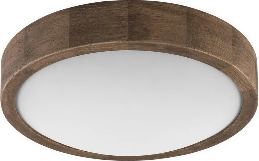 Brilagi - LED Stropní svítidlo CARVALHO SLIM 1xE27/15W/230V dub ořech pr. 27 cm
