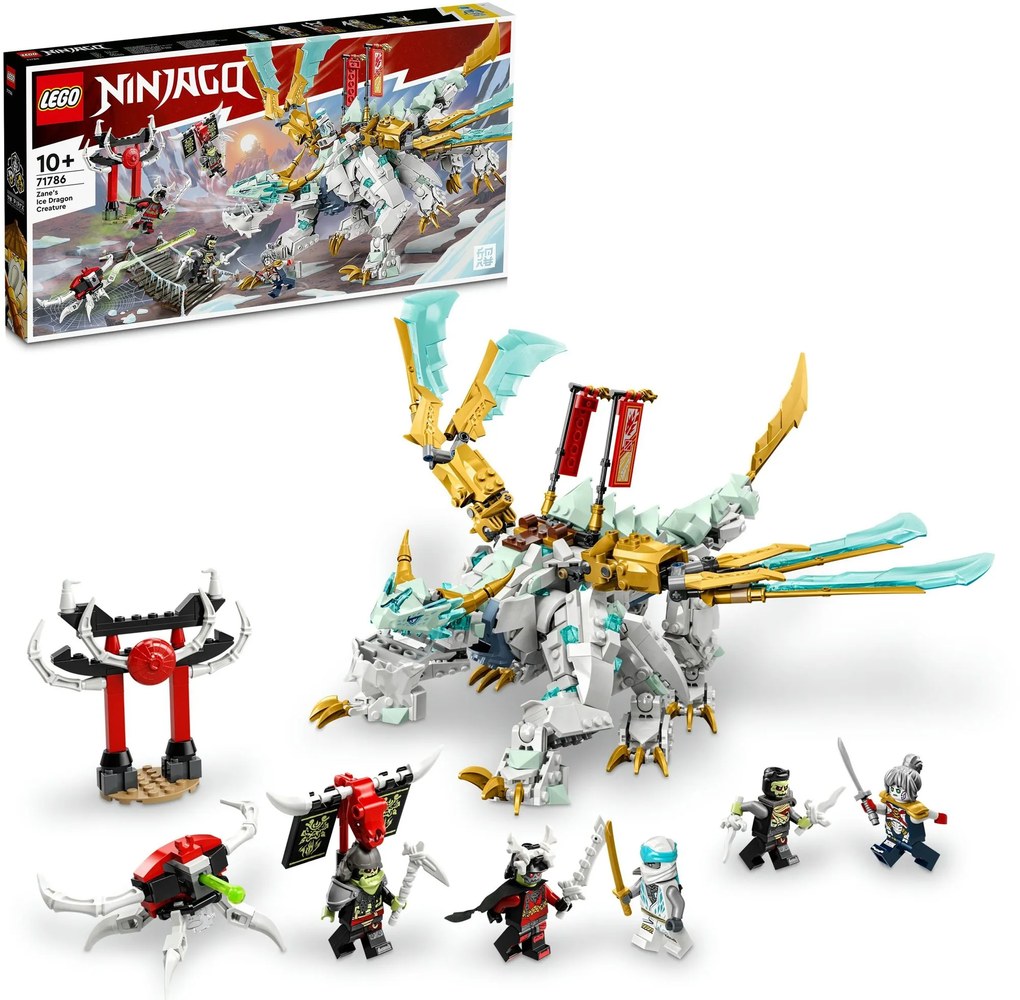 Lego stavebnice lego ninjago 71786 zaneův ledový drak