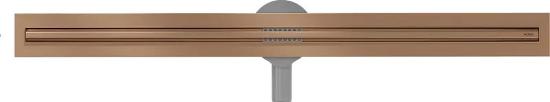 Mexen Flat 360° Slim obvodový odtok otočný 80 cm, kartáčovaná měď - 1C41080