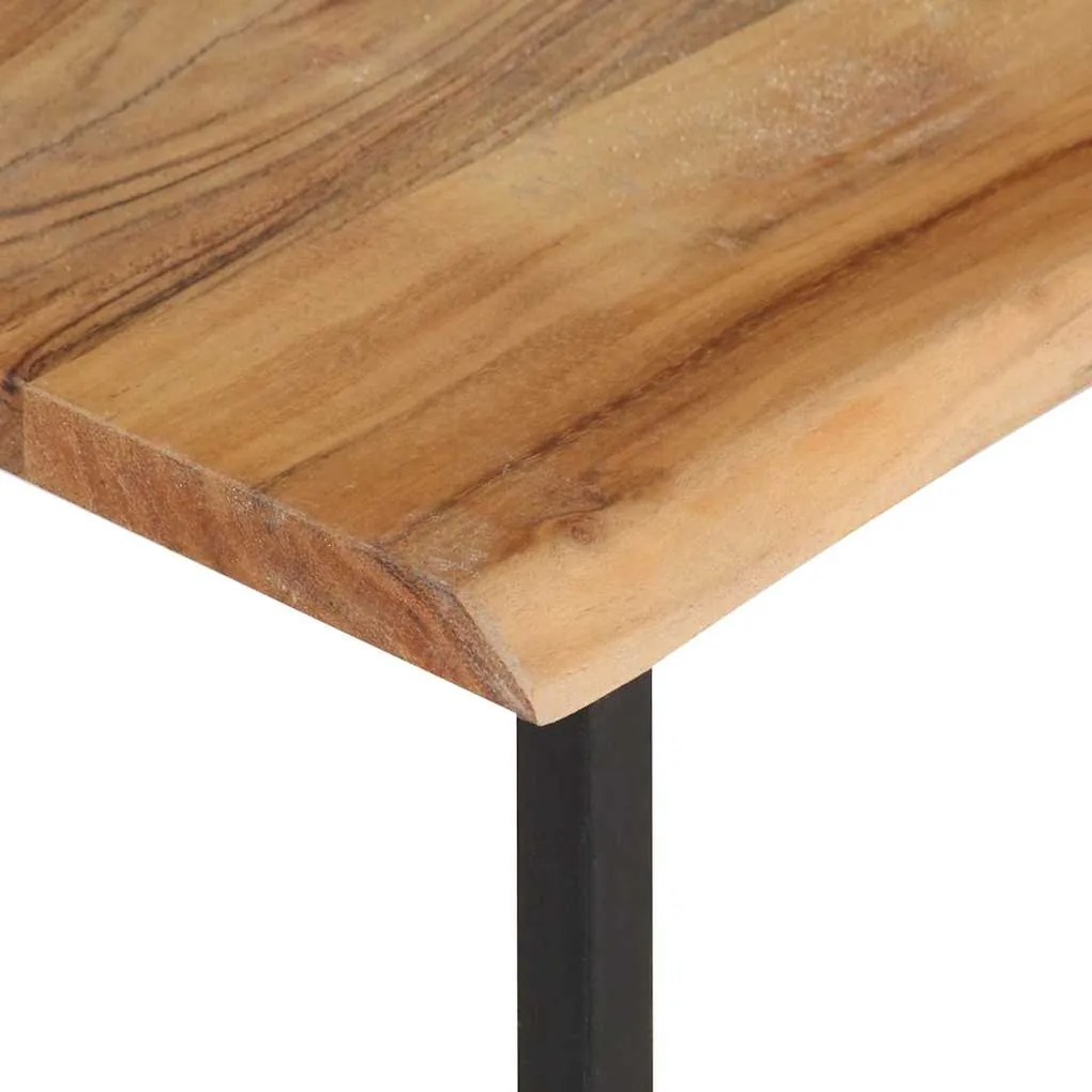 Věšák s živou hranou 100 x 35 x 22 cm masivní akáciové dřevo 320251