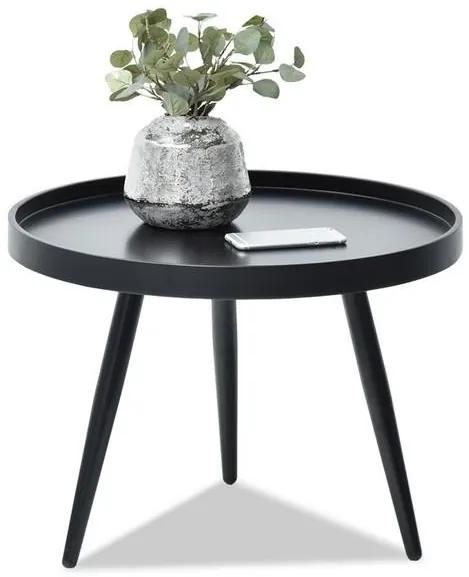 MPT Kulatý konferenční stolek Lavin S, Ø  55 cm - černý