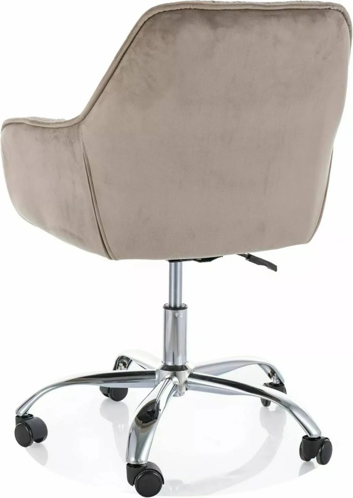 Kancelářské křeslo Q-190 VELVET, béžové