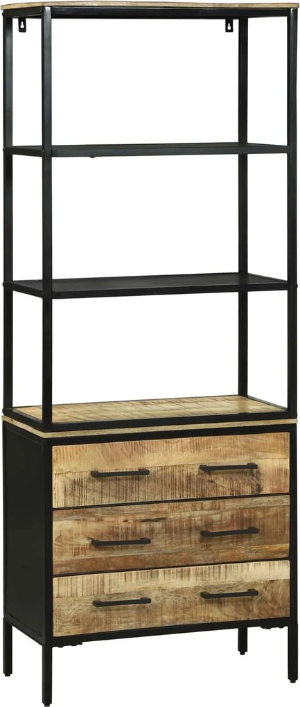 Vysoký bufet Hnědá 70 x 35 x 180 cm Masivní mangové dřevo 3310126