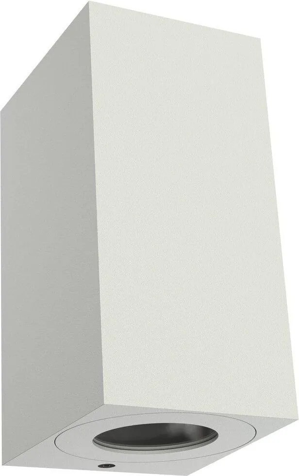 NOR 49731001 Venkovní nástěnné svítidlo Canto Maxi Kubi 2 2x28W GU10 bílá čirá - NORDLUX