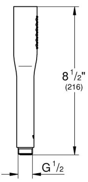 GROHE 26466000 - Ruční sprcha STICK lesklý chrom