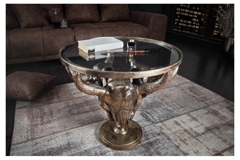 Massive home | Konferenční stolek MATADOR 56 CM bronzový