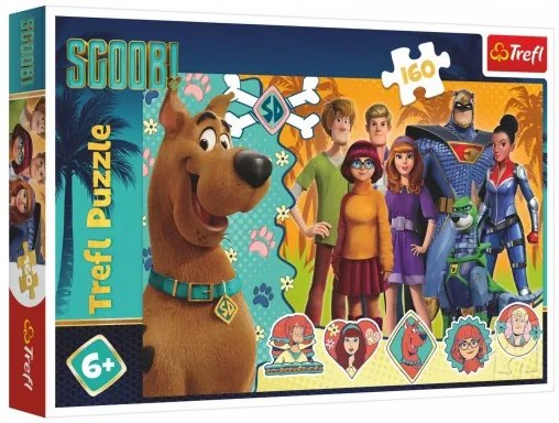 TREFL Puzzle Scooby Doo v akci 41x27,5cm 160 dílků v krabici 29x19x4cm