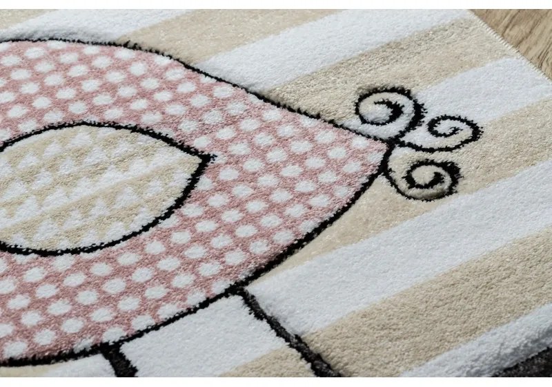 Dywany Łuszczów, Dětský kusový koberec Petit Birds cream, 160x220, šedá, dětský pokoj