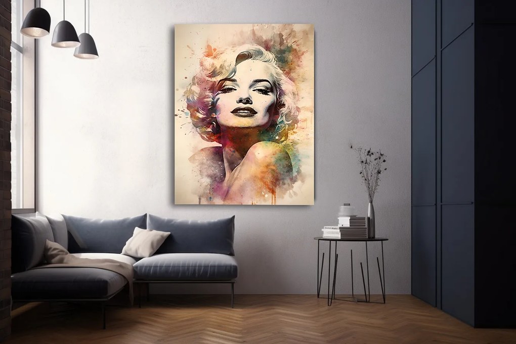 Obraz Marilyn Monroe v barvách Rozměr: 40 x 60 cm