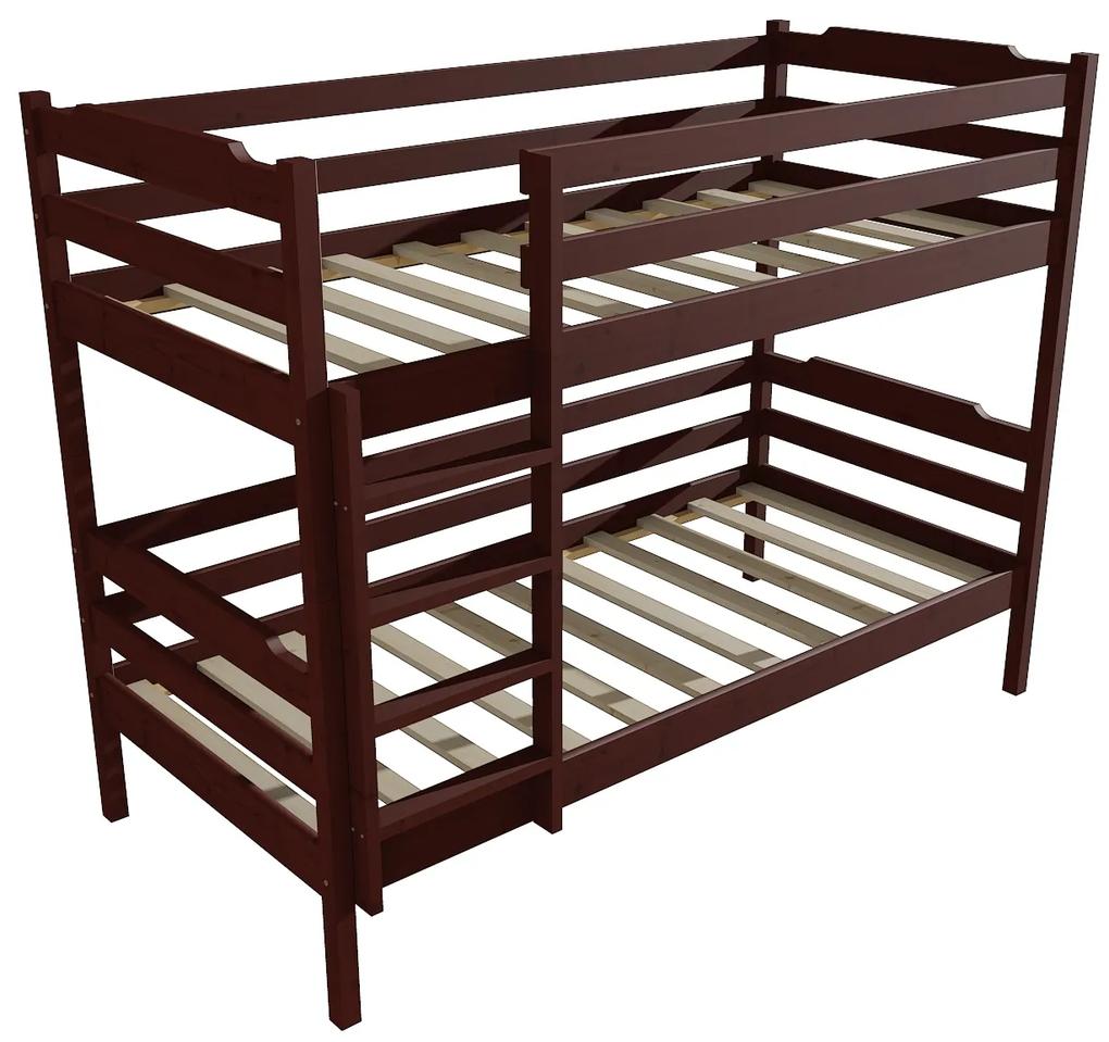 Vomaks Patrová postel PP 012 Rozměr: 80 x 200 cm, Barva: moření dub, Prostor mezi lůžky: 80 cm