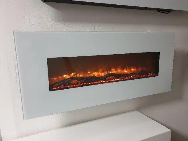 Electric fireplace -  LED elektrický krb 128 White