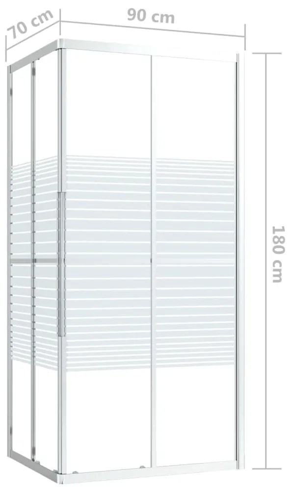 vidaXL Marketos Sprchová kabina ESG 90 x 70 x 180 cm