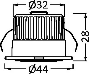 T-LED 106075 LED svítidlo S3W-100 mini Studená bílá