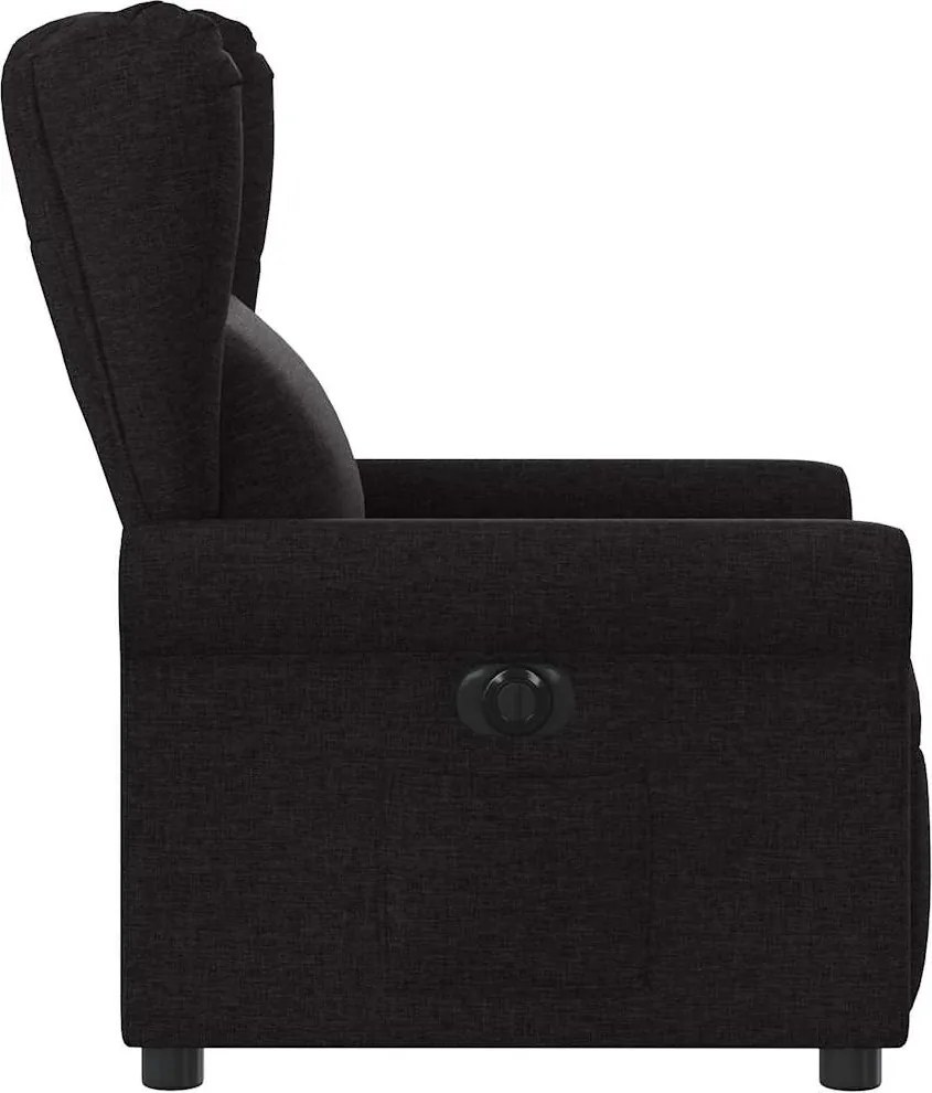Elektrické polohovací křeslo černé textil 3303356