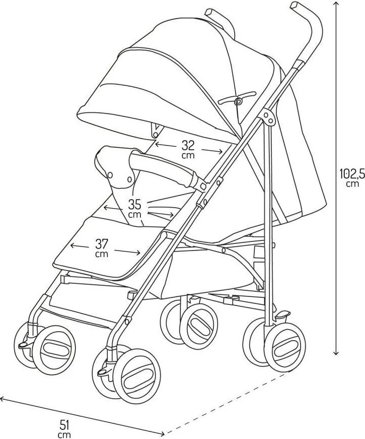 MoMi Golfový kočárek Akira MoMi Zelený
