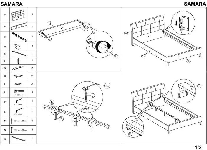 Halmar Postel SAMARA 160 x 200 + rošt zdarma! - tmavě hnědá