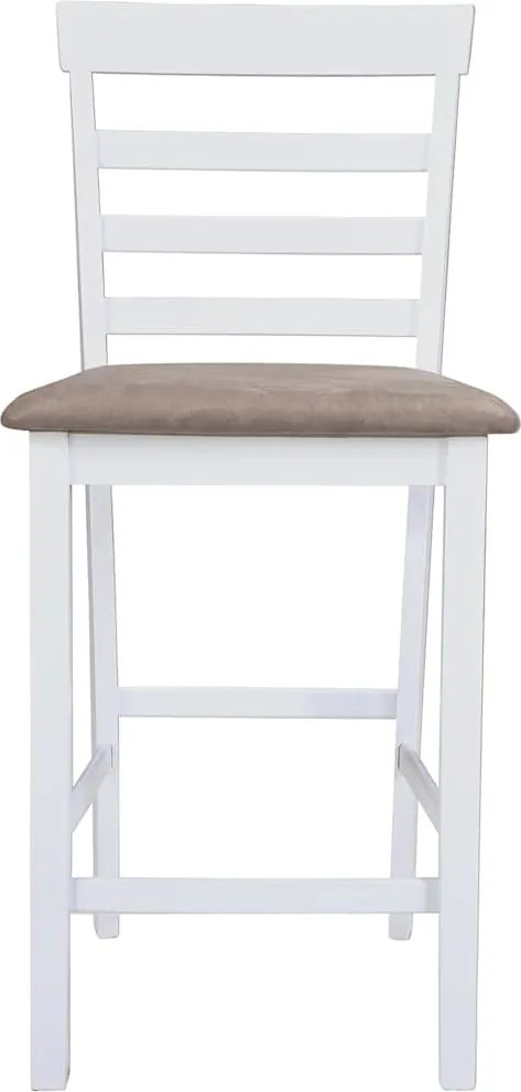 Barové židle 2 ks bílé textil 241702