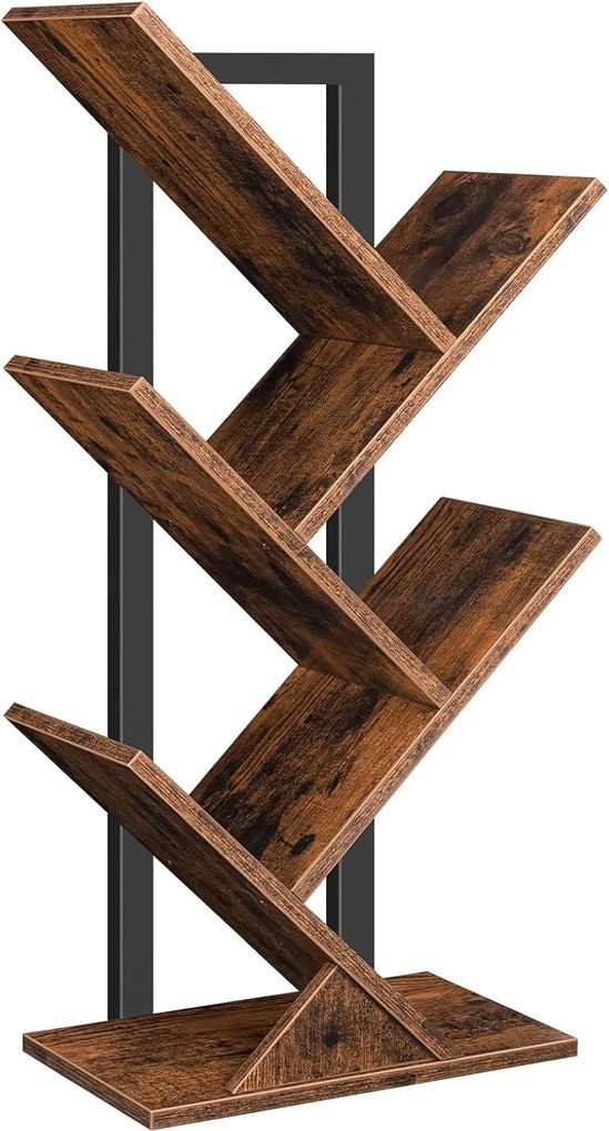 Knihovna Vasagle Mergo 71 cm hnědá