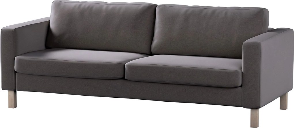 Potah na pohovku IKEA Karlstad, 3-místná, rozkládací barva hnědá látka sametová