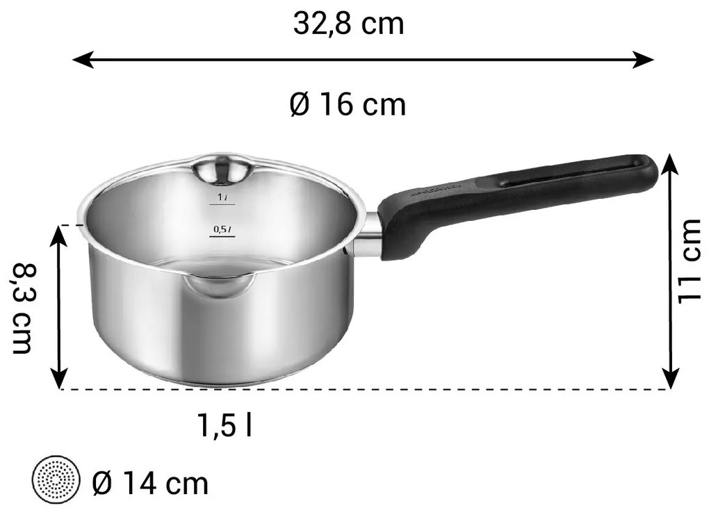 TESCOMA Rendlík BRAVA s oboustrannou nálevkou ø 16 cm, 1,5 l