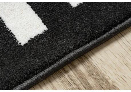 Kulatý koberec HAMPTON Crown černý velikost 160x220 cm | krásné koberce cz