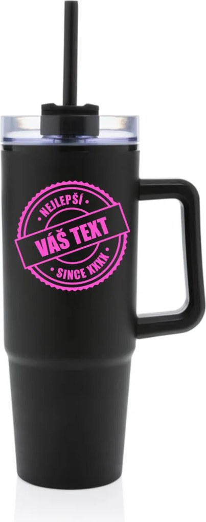 Personalizovaná cestovní termoska s průhledným víčkem - nejlepší xx SINCE xx