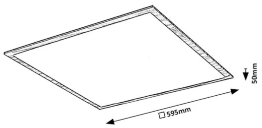 Rabalux 6908 - LED Přisazený panel ALMOND LED/40W/230V 4000K