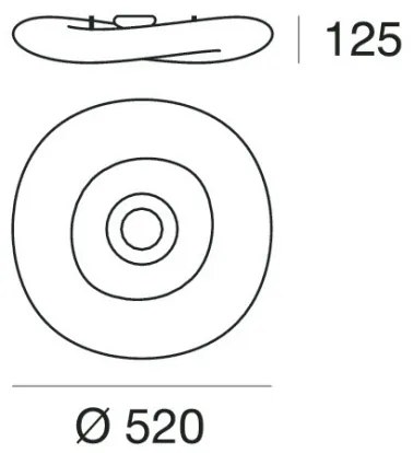 Linea Light 8006 - LED Stmívatelné stropní svítidlo MR. MAGOO LED/23W/230V
