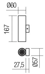 Smarter Nástěnná interiérová lampa Axis, ø60mm Barva: Bílá