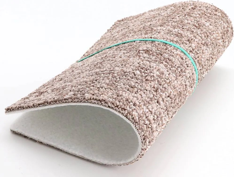 Betap, Metrážový koberec Novelle 90, na míru, šíře 3m,4m, hnědá, twinback (filc+juta), chodba / předsíň