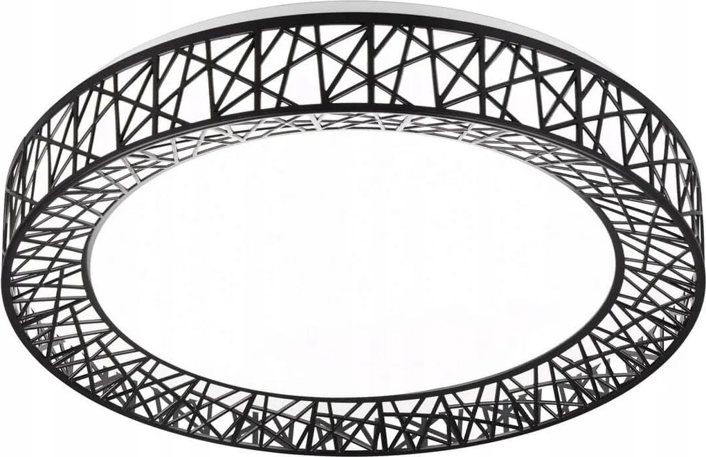 Kulatý stropní svítidlo na dálkové ovládání Cluster R67321102 Rl Light Led 40W 2700-6500K černý