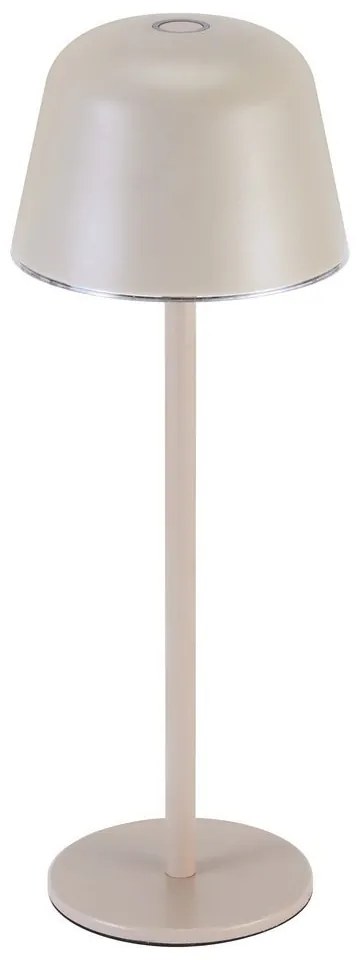Béžová LED stolní lampa USB ENDURA, laditelná bílá