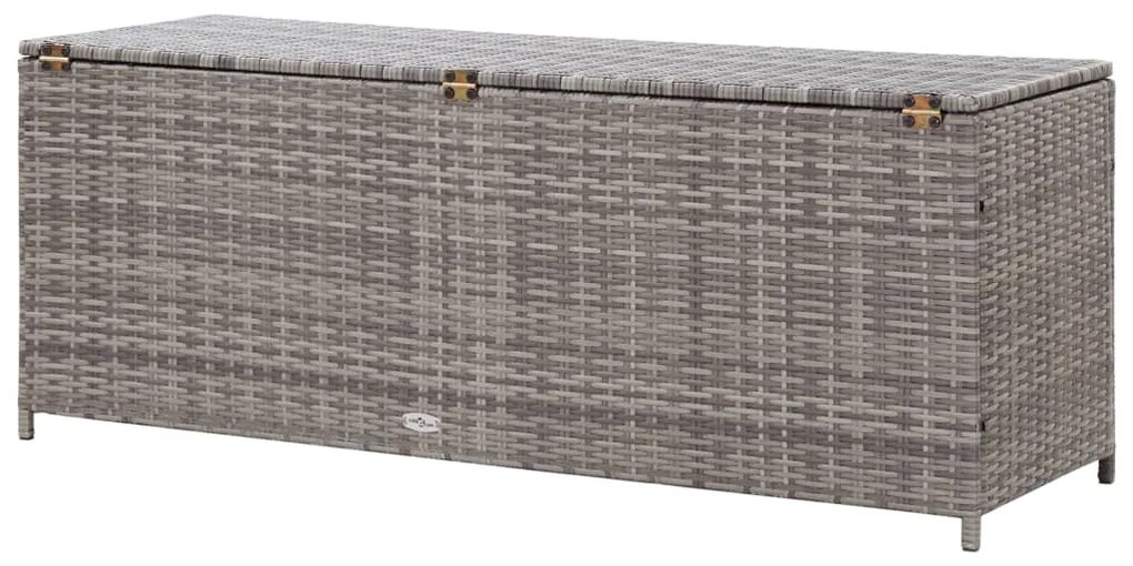 vidaXL Marketos Zahradní úložný box šedý 120 x 50 x 60 cm polyratan